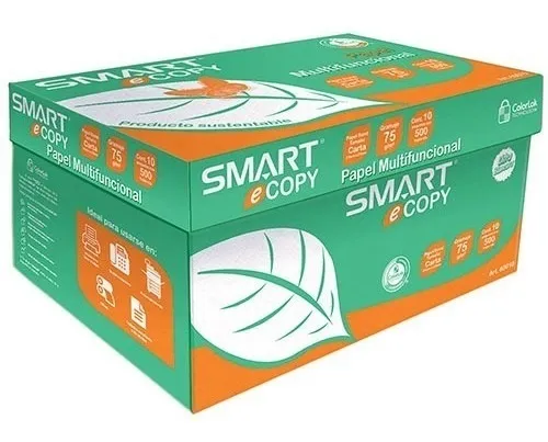 Caja De Hojas Blancas Tamaño Carta Smart Copy 5 000 Hojas Envío Gratis