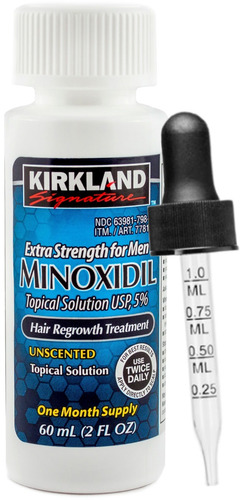 Minoxidil Kirkland 5 Solución Tópica 1 Mes De Tratamien Para La