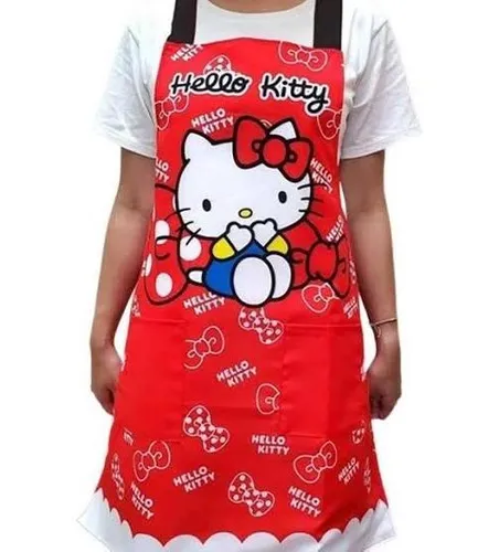 Delantal Para Adulto Hello Kitty Ribbons Sanrio Original Meses Sin