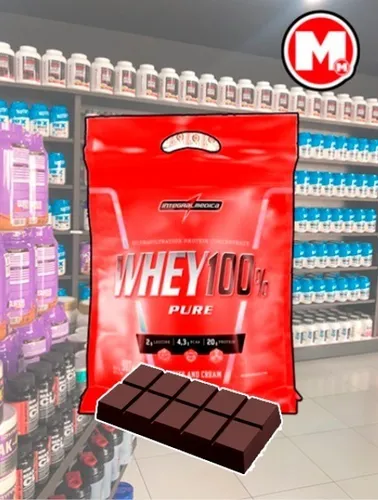 Whey Protein 100 Pure Sabor Chocolate Integral Médica 900g