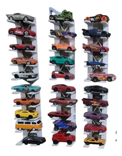 50 Autos Mostrador Exhibidor Para Hotwheels Carritos Stand Meses Sin