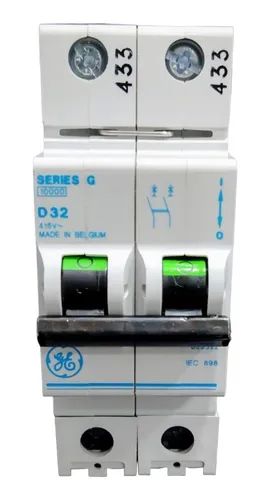 Interruptor Automatico 2x32a Curva D General Electric | Cuotas sin interés