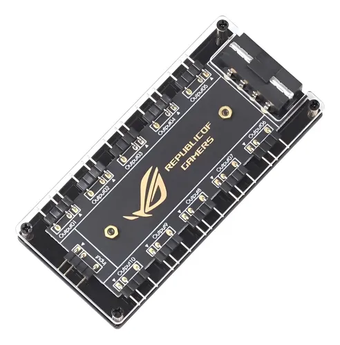 Hub Led Molex 1 A 10 Compatible Argb Asus Aura Sync 5v | Envío gratis