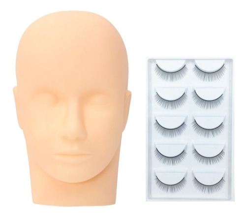 Maniquí Cabeza + Pestañas De Práctica 5 Pares Extensión 1x1 | Meses sin ... Maniquí Cabeza + Pestañas De Práctica 5 Pares Extensión 1x1 | Meses sin ...