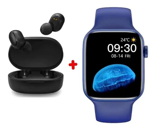 Reloj Smartwatch Inteligente Hw22 Pro Android Ios - Azul | Mercadolibre