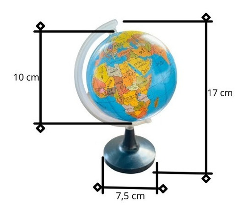 Mapa Mundi Globo Terrestre Giratório De Mesa Pronta Entrega Mercadolivre