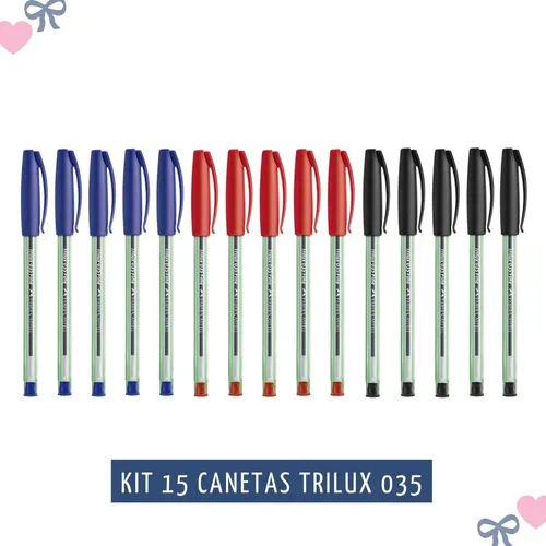 Kit Caneta Faber Castell Trilux 0.8mm 15 Unidades 3 Cores | MercadoLivre Kit Caneta Faber Castell Trilux 0.8mm 15 Unidades 3 Cores | MercadoLivre