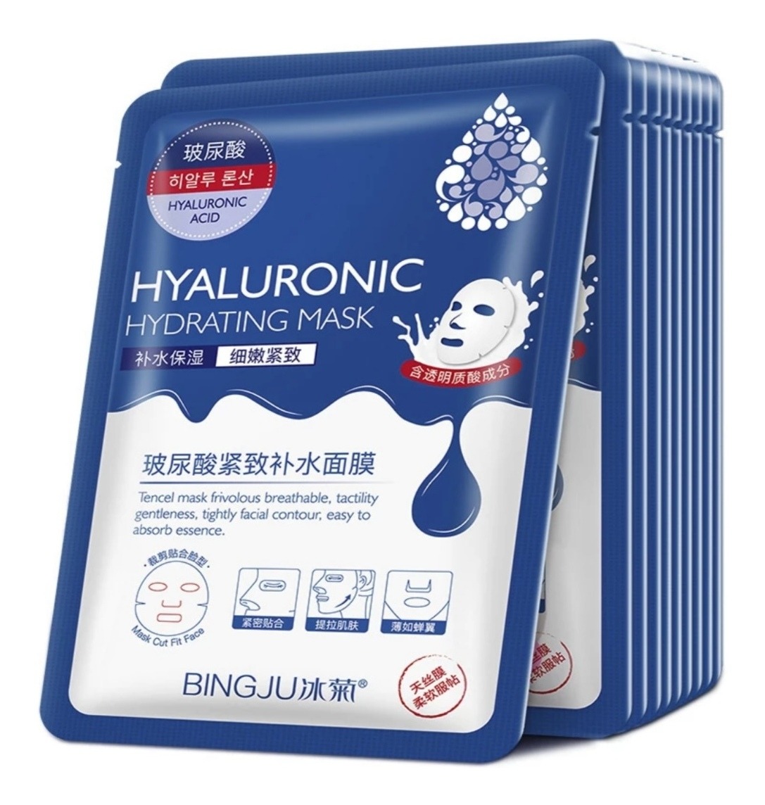 Mascarilla Ácido Hialurónico Hidratante Blanqueadora Coreana Mercado