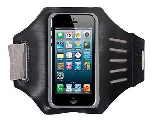 Funda Deportiva Para Celular Ginga Para Colocar En El Brazo Color Negro Liso | MercadoLibre