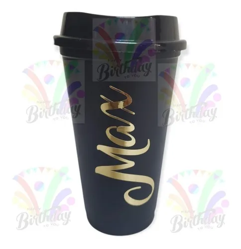 Vaso Cafetero Personalizado 25 Pzas 16oz Vinil Foil Envío Gratis