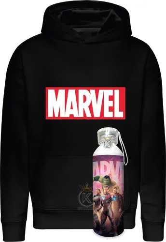 Poleron Marvel + Botella En Aluminio 750 Ml - Superheroes - Estampaking ... Poleron Marvel + Botella En Aluminio 750 Ml - Superheroes - Estampaking ...