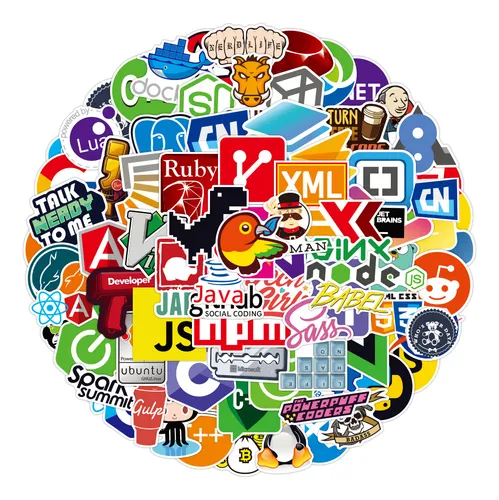 Programador Internet Java Stickers Geek Php Docker Html Prog Cuotas