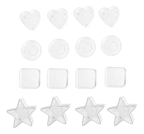 Caja De Velas Casera Holders En Forma De Corazón 16 Piezas Meses Sin