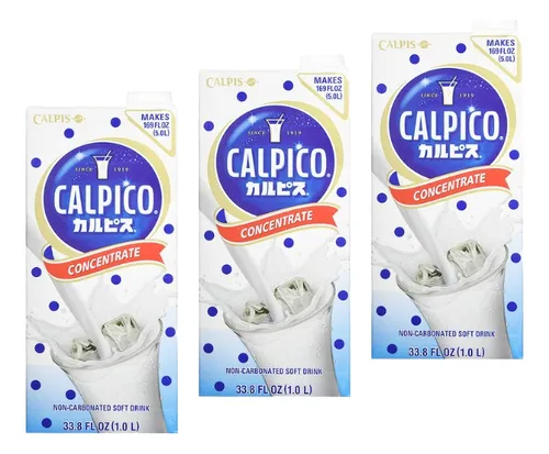 Calpis Calpico Concentrado Sabor Natural 3 Pack | Envío gratis