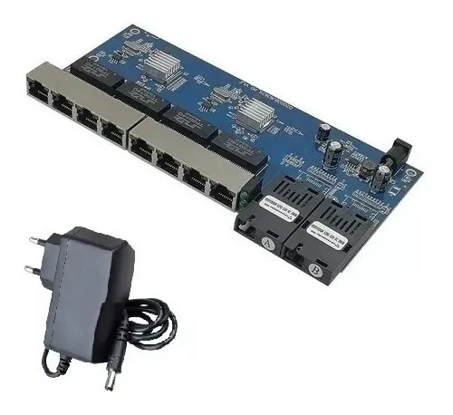 Switch Placa Metro Gigabit 1000mb Gbic A B-2p Rj45 Switch Placa Metro Gigabit 1000mb Gbic A B-2p Rj45