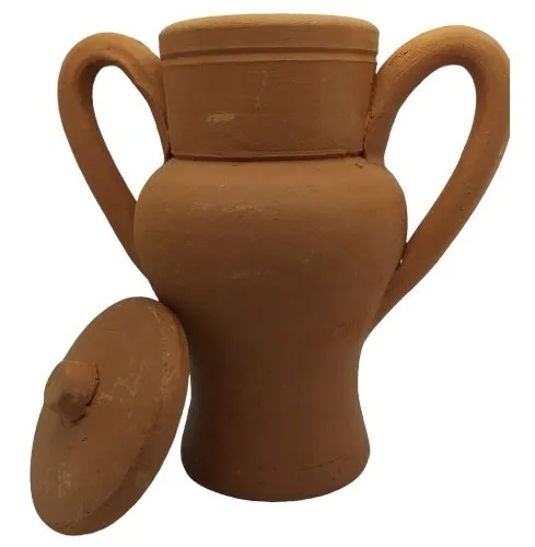 Quartinha Tijela Vaso De Barro Com Asa 17cm Umbanda Candombl