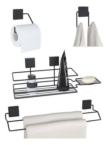 Jogo Utensilios De Banheiro 3m Suporte Decoração Lavabo | Parcelamento ... Jogo Utensilios De Banheiro 3m Suporte Decoração Lavabo | Parcelamento ...