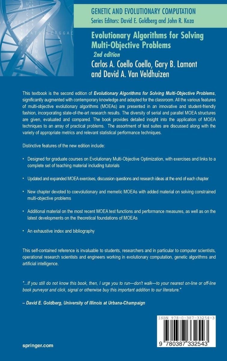 Libro Evolutionary Algorithms For Solving Multi Objective Pr Envío Gratis