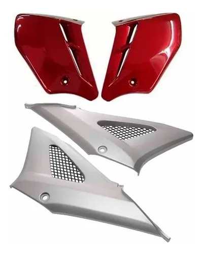 Aba Tanque Cbx250 Twister 01 08 Tampa Lateral Prata Cores