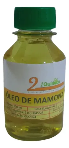 Óleo De Mamona 100% Natural De Primeira Qualidade 100ml | MercadoLivre