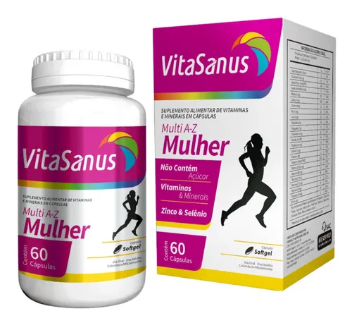 Multivitamínico A-z + Mulher 60 Comprimidos Softgel Pro | MercadoLivre