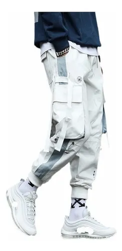 Calças Cargo Masculina Casual Harém Hip Hop Parcelamento Sem Juros