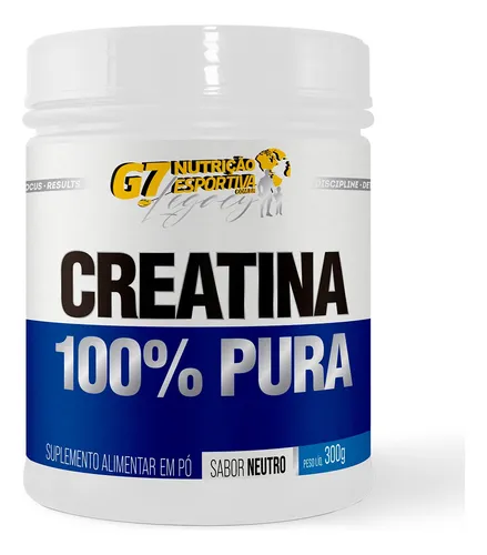 Creatina Monohidratada 300g G7 Legacy 100 Pura Parcelamento Sem