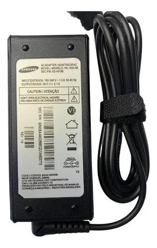 Fonte Carregador Samsung 19v 2.1a Original Np350xaa Fonte Carregador Samsung 19v 2.1a Original Np350xaa