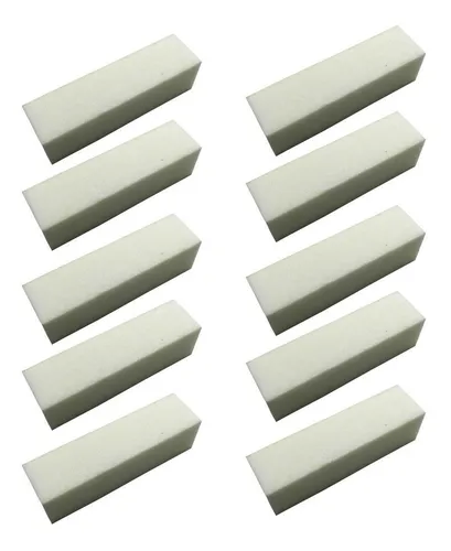 Juego de 10 bloques de papel de lija para pulir uñas y gel acrílico que ... Juego de 10 bloques de papel de lija para pulir uñas y gel acrílico que ...