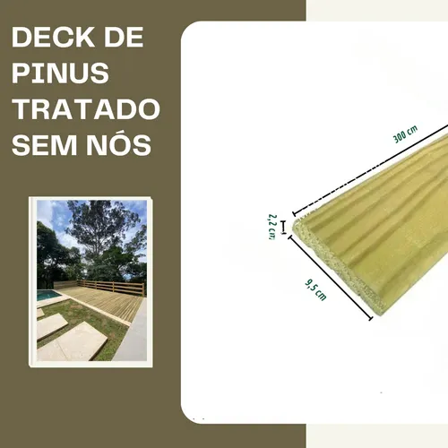 Deck De Pinus Madeira Tratado Autoclave Sem Nós Deck De Pinus Madeira Tratado Autoclave Sem Nós