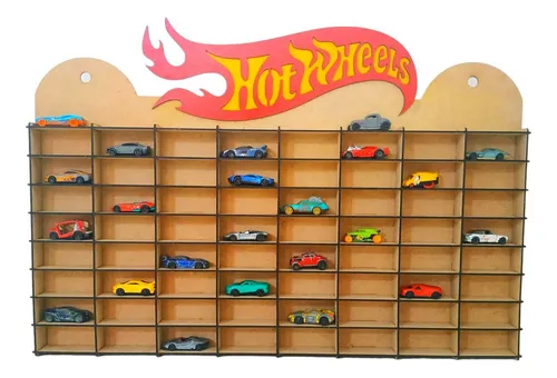 Exhibidor Para Hot Wheels 64 Carritos Con Logo Pintado Meses Sin Interés