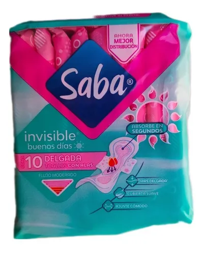 Caja Toalla Femenina Saba Invisible Ultra C/a En 12 Paquetes Saba Ultra ... Caja Toalla Femenina Saba Invisible Ultra C/a En 12 Paquetes Saba Ultra ...