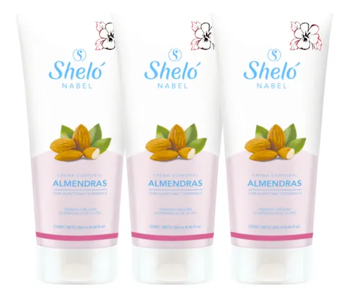 Crema Corporal Almendras Shelo Nabel® 250ml. 3 Piezas | Envío gratis Crema Corporal Almendras Shelo Nabel® 250ml. 3 Piezas | Envío gratis
