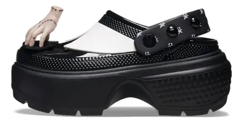 Sandalias Crocs Merlina Wednesday Addams Stomp Clog | Meses sin interés