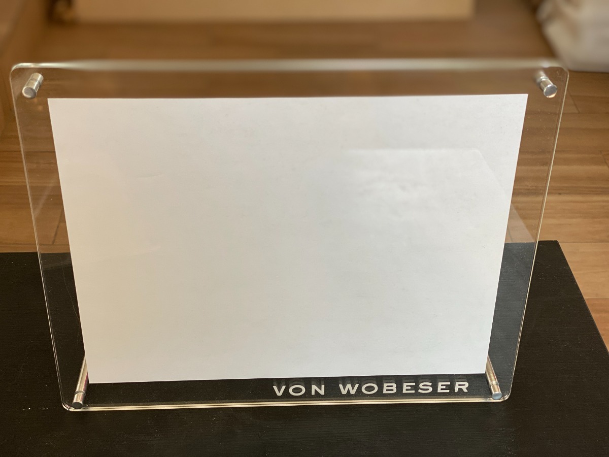 Porta Poster Acrílico Tamaño 30x40cm Horizontal C/chapetones ...