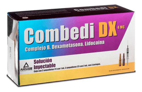 Combedi Dx Complejo B Dexametasona Lidocaína 3 Ampolletas | MercadoLibre