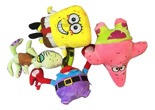 Peluche Bob Esponja Patricio Calamardo Plantón Don Cangre Meses Sin