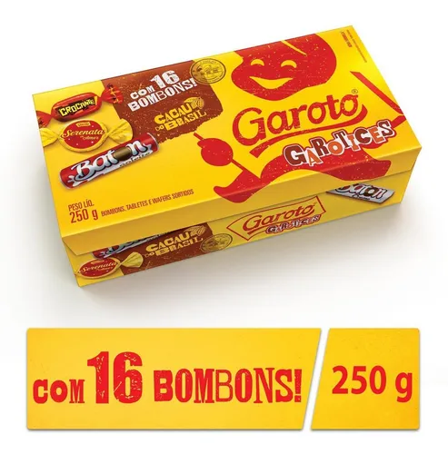 Caixa De 16 Unidades De Bombom Garoto Garotices De 250g | MercadoLivre