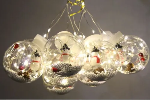 Guirnalda Luz Navidad Esfera Cuotas Sin Interés