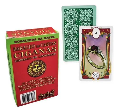 Baralho Lenormand 36 Cartas Tarô Cigano Ed Artha Original Mercadolivre
