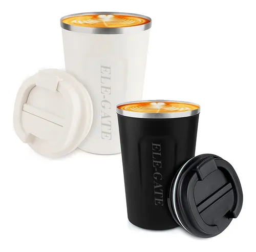 Vaso Térmico Para Café 510 Ml De Acero Inoxidable Con Tapa. | MercadoLibre