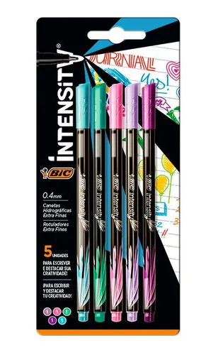 Caneta Hidr Point Intensity Pastel C/ 5 Unid Bic | MercadoLivre Caneta Hidr Point Intensity Pastel C/ 5 Unid Bic | MercadoLivre