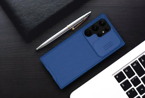 Capa Case Anti Impacto Nillkin Camshield P Galaxy S23 Ultra Cor Azul