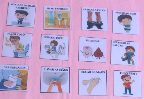 Lâminas De Auxílio Visual Rotina Do Banheiro Cocô Autismo ... Lâminas De Auxílio Visual Rotina Do Banheiro Cocô Autismo ...