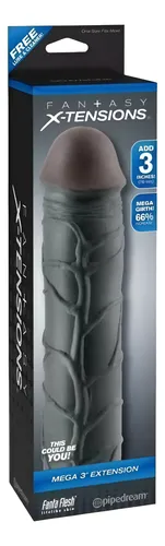Extension Para Pene Color Negro Fantasy X-tensions Mega 3 | Envío gratis