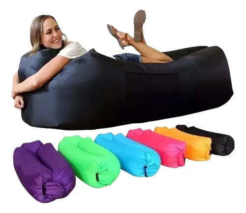 Puff Sofá E Cama Portátil Inflável Para Camping E Lazer | Parcelamento ...