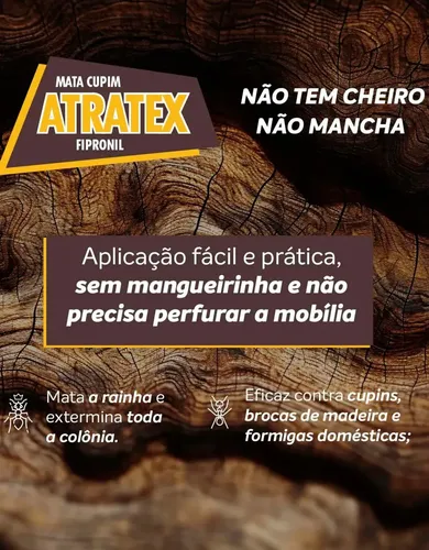 Cupinicida Mata Cupim Formicida Spray Atratex 400ml Haxea | MercadoLivre