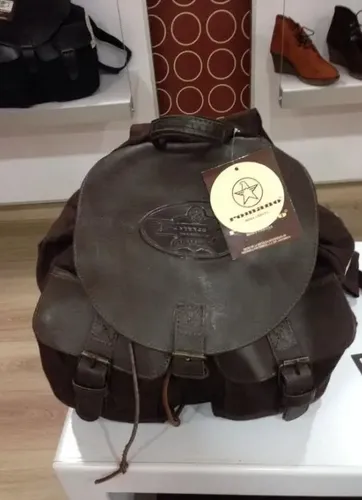 Bolso Morral Marca Romano Europea Lona Y Cuero | MercadoLibre