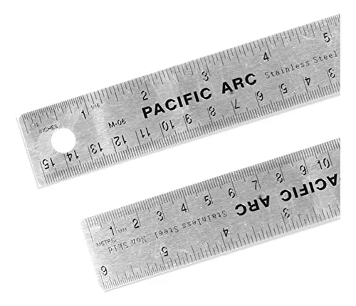 Regla De Acero Inoxidable 6pulg Pacific Arc Con Respaldo De Meses Sin