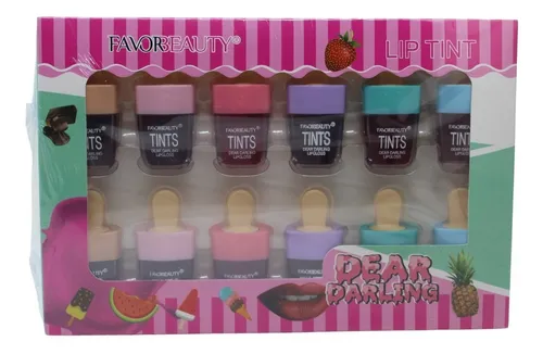 Tinta Para Labios En Forma De Paleta Lip Tint Caja Mayoreo Meses Sin